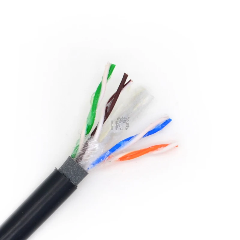 Water Resistant Cat6 Cat6A Outdoor Double Jacket Oil Gel Filled Direct ...