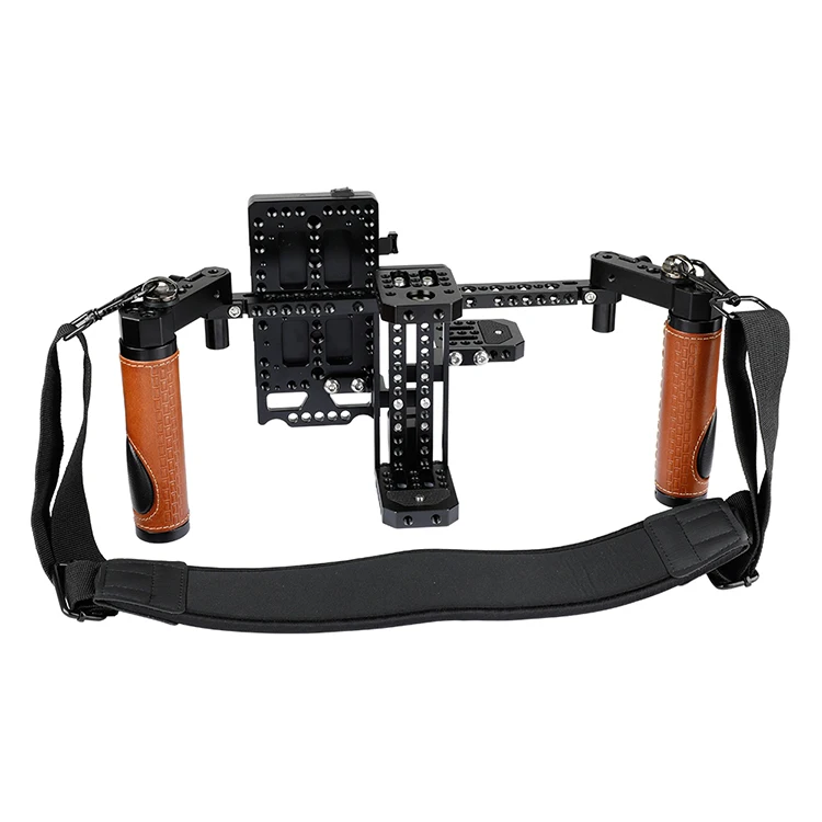 CAMVATE Camera Director's Monitor Cage Rig with Handle Grips & Neck Strap