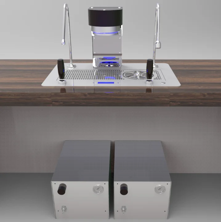 Under Counter Desktop Style One Group Espresso Cappuccino Commercial ...