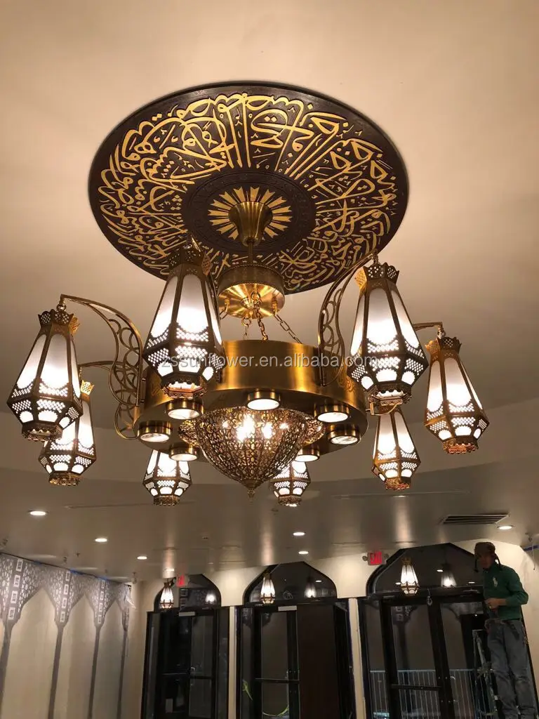 Arabic Style Mosque Project - Big Chandelier Iron Lighting