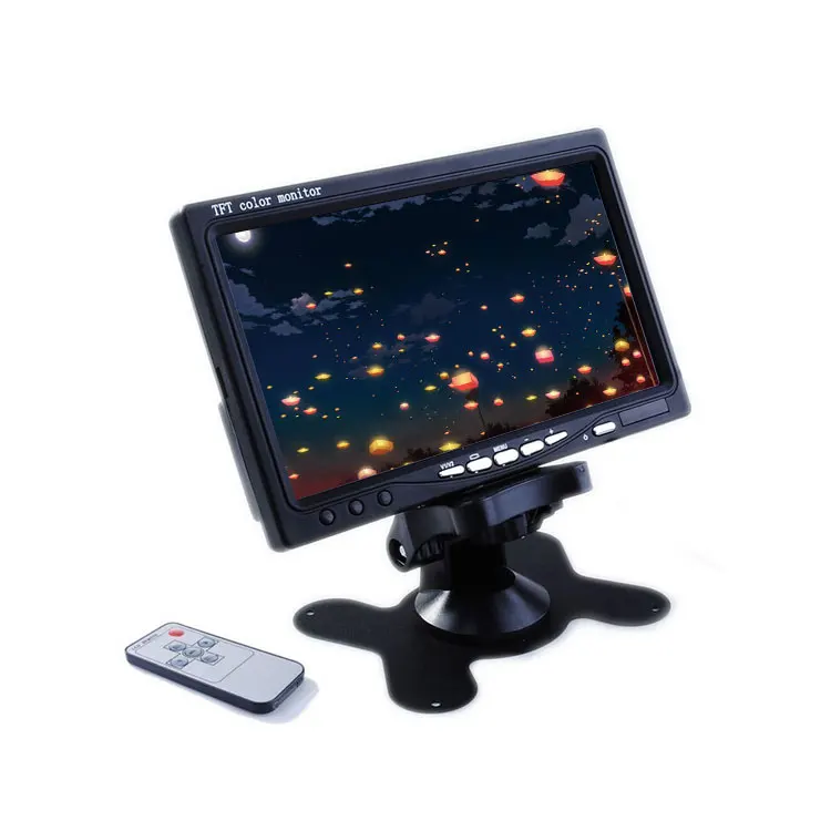 Monitor Lcd Automotivo Pequeno,7 Polegadas,Monitor Com Entrada Usb Av ...