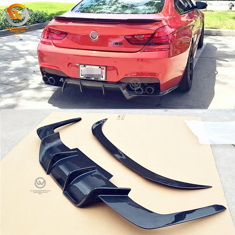 V Style Carbon Fiber Rear Diffuser for BMW M6 640i 650i