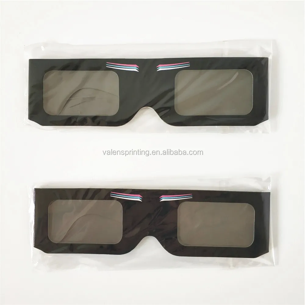 Custom Logo 3d Anaglyph Paper Glasses Cardboard Linear Polarized 3d ...