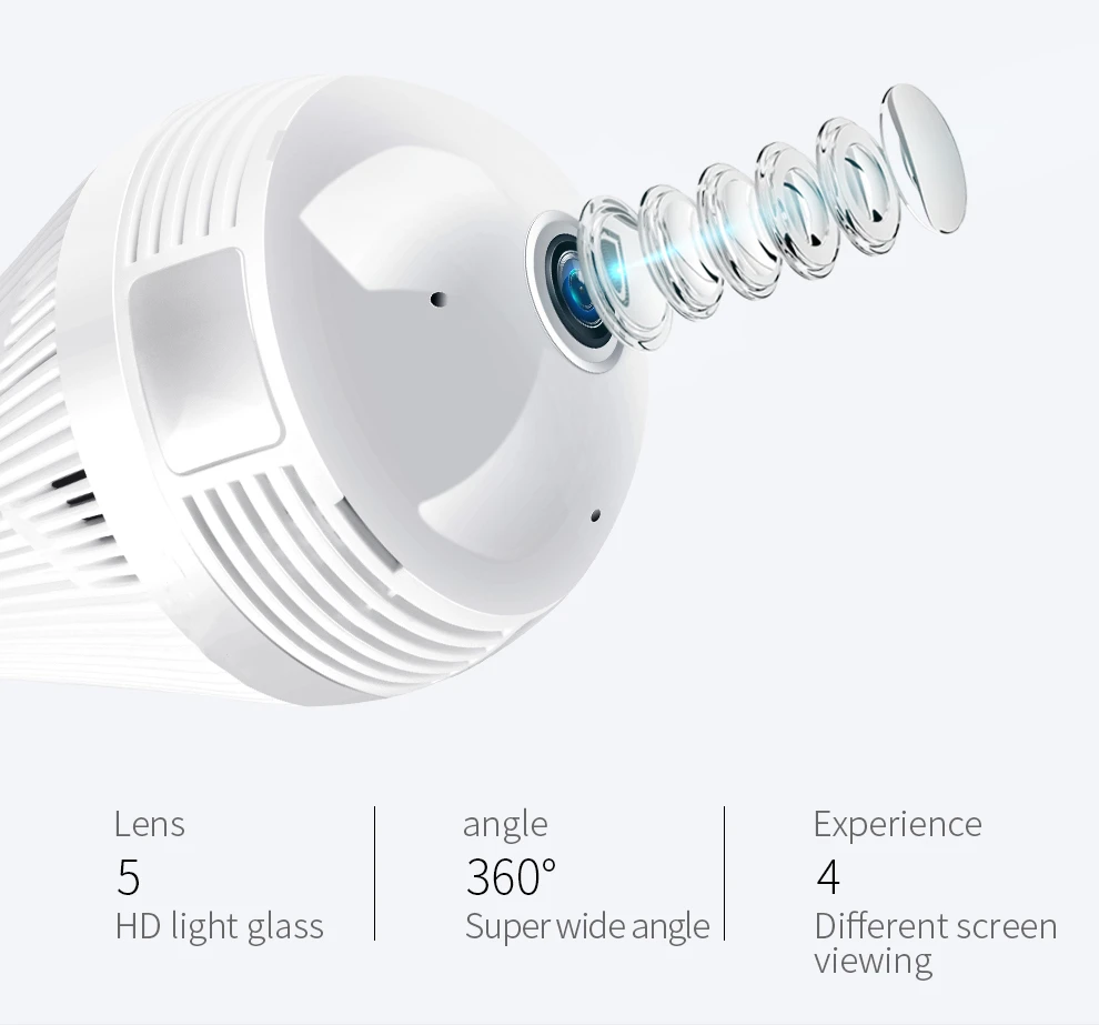The Cheapest Wireless Led Lamp Camera 360 Degree Spy Bulb Cctv Camera ...