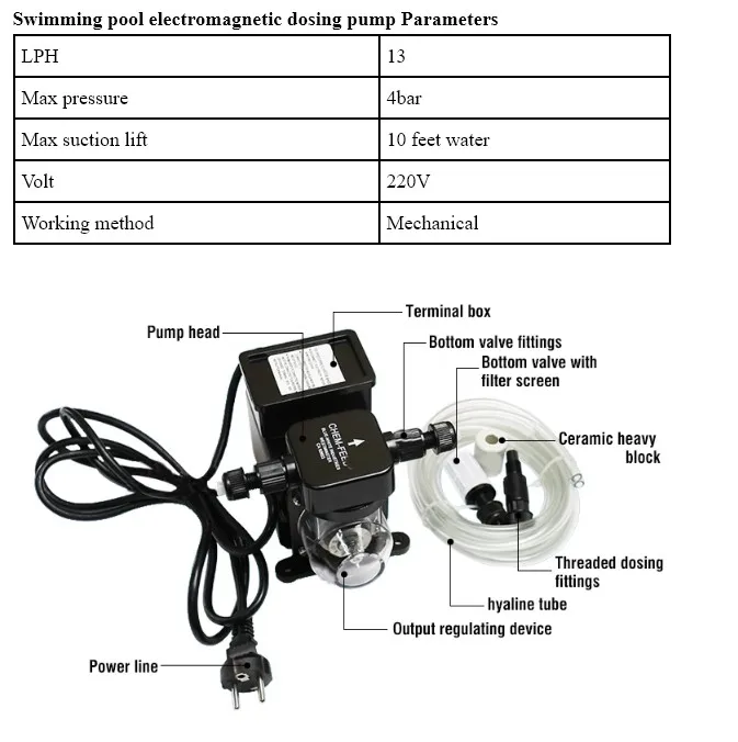 Swimming Pool Automatic Chemical Dosing Pump - Buy Automatic Chemical ...