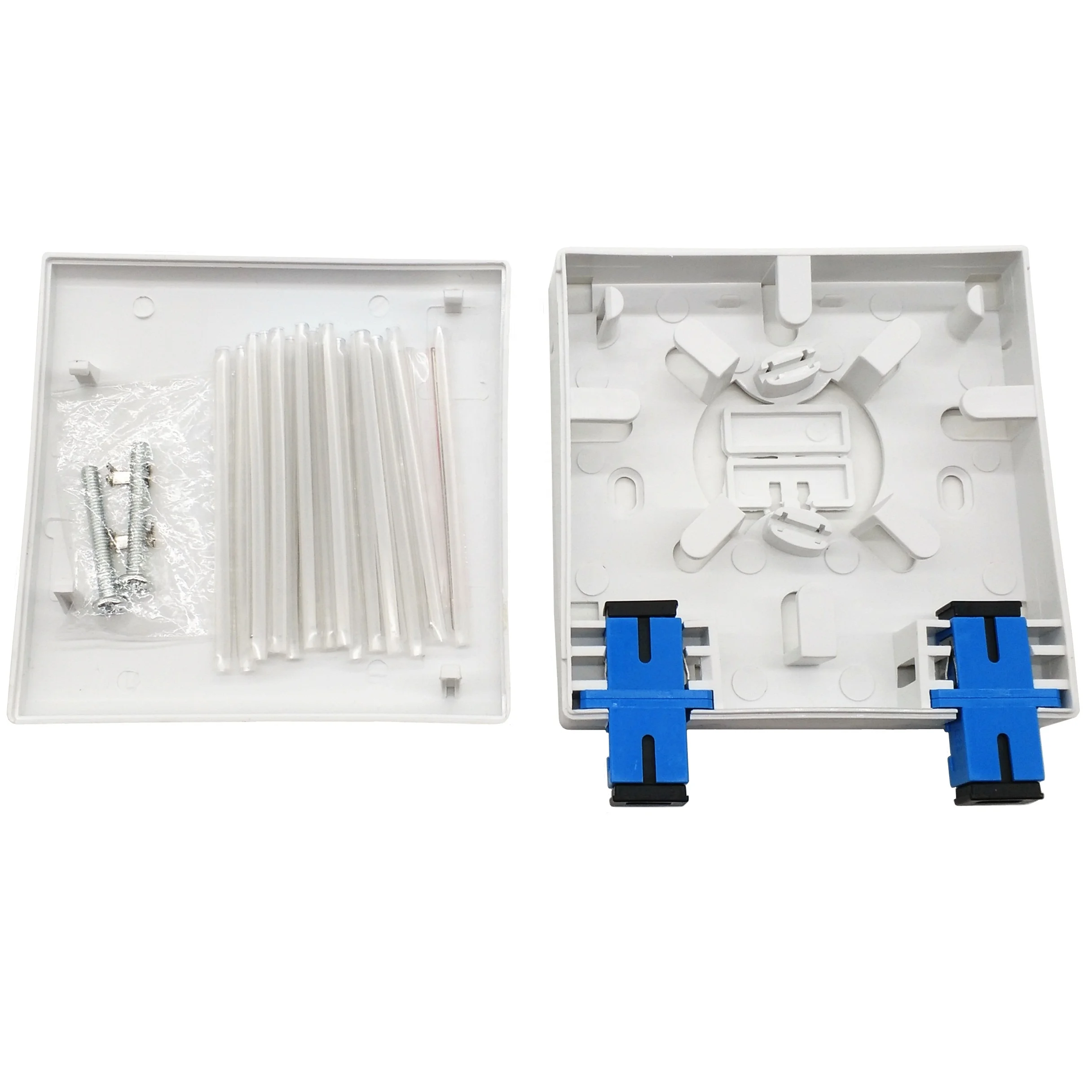 2 Cores FTTH Fiber Optic Face Box - Reliable Terminal Solution