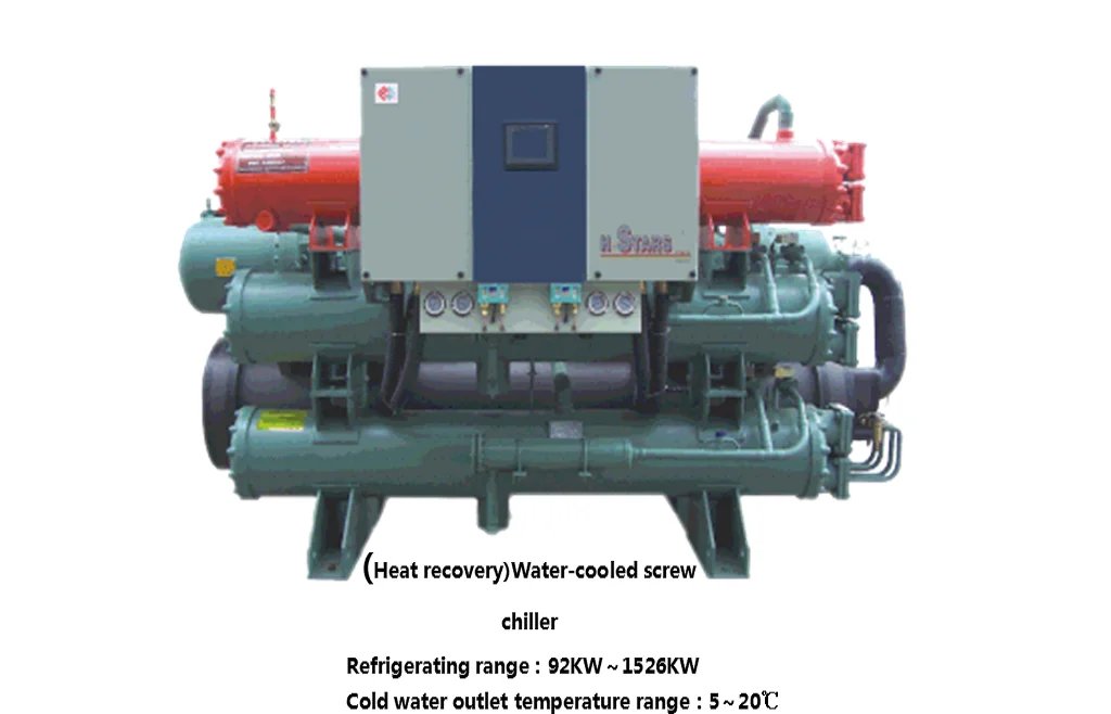 H.Stars Dual Screw Compressors Water Cooled Screw Type Chiller with ...