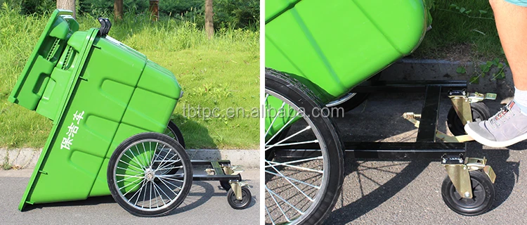 Garbage Trolley 400 Liter Container - Eco-Friendly Wheeled Trash Cart ...