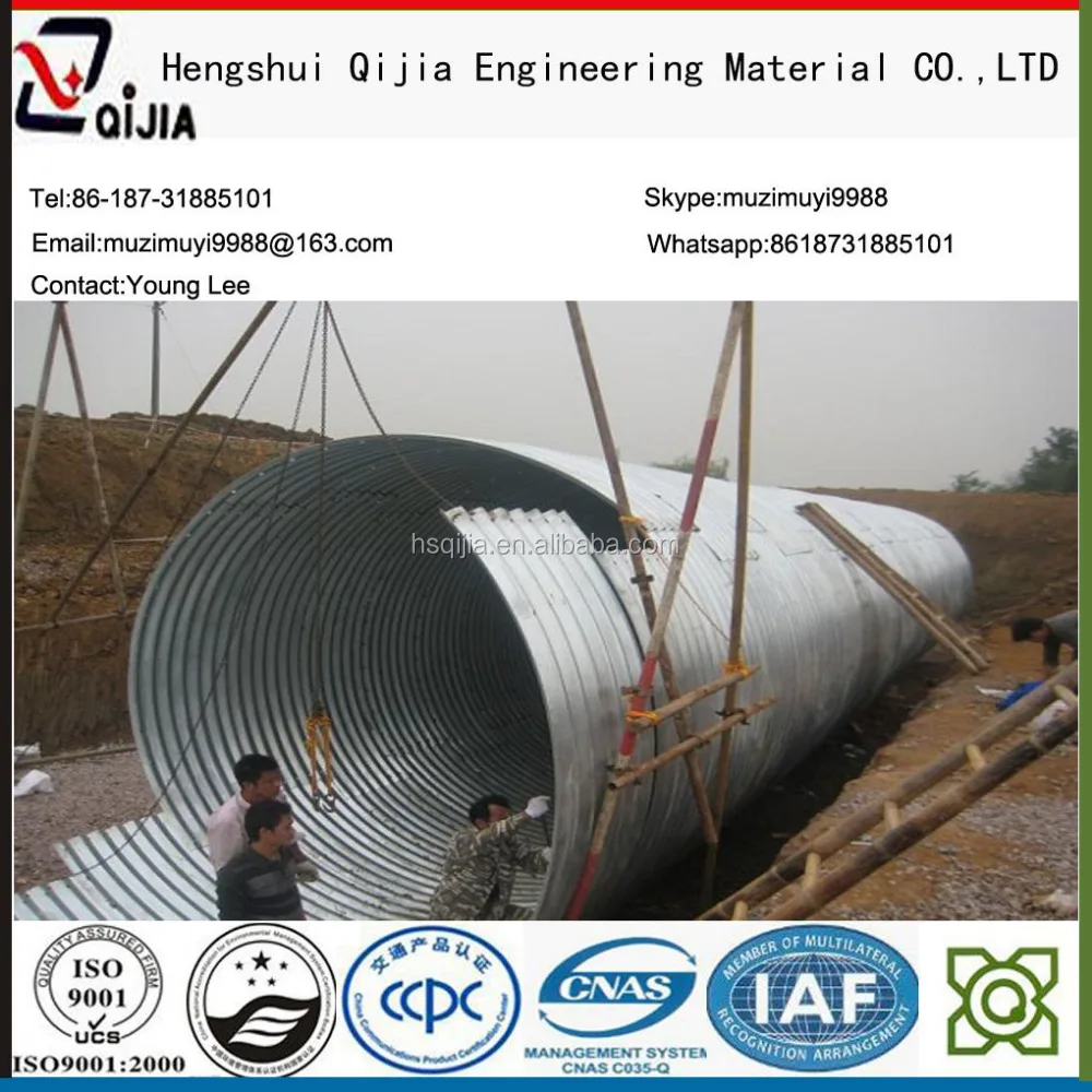 Corrugated Galvanized Metal Culvert Pipe - Durable Solution for ...