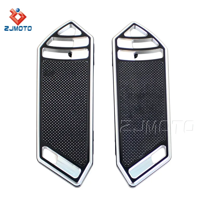 Motorcycle Aluminum Front Footboard Floorboard Footrest Foot Pegs For ...