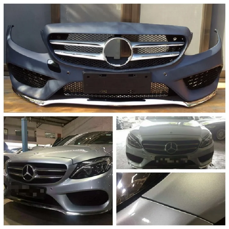 메르세데스 AMG 스타일 C200 C300 2058801840 용 전면 범퍼 어셈블리| Alibaba.com