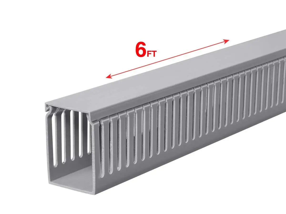 Open Slot Wiring Raceway Duct with Cover - 2 Meters PVC