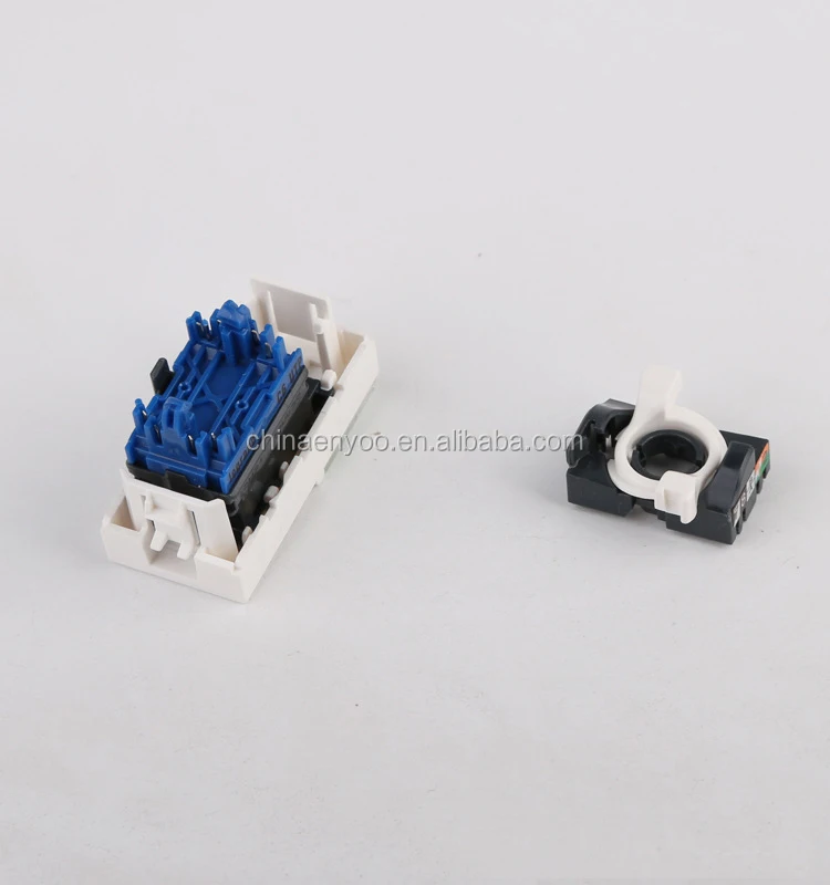 45*22.5 French Toolless RJ45 UTP Cat6 Legrand Keystone Jack