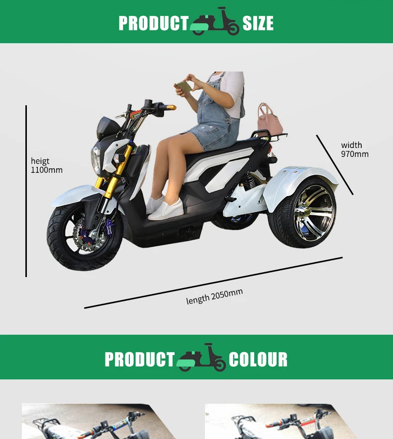 Tricycle 3 Wheel Electric with Passenger - Mobility Scooter