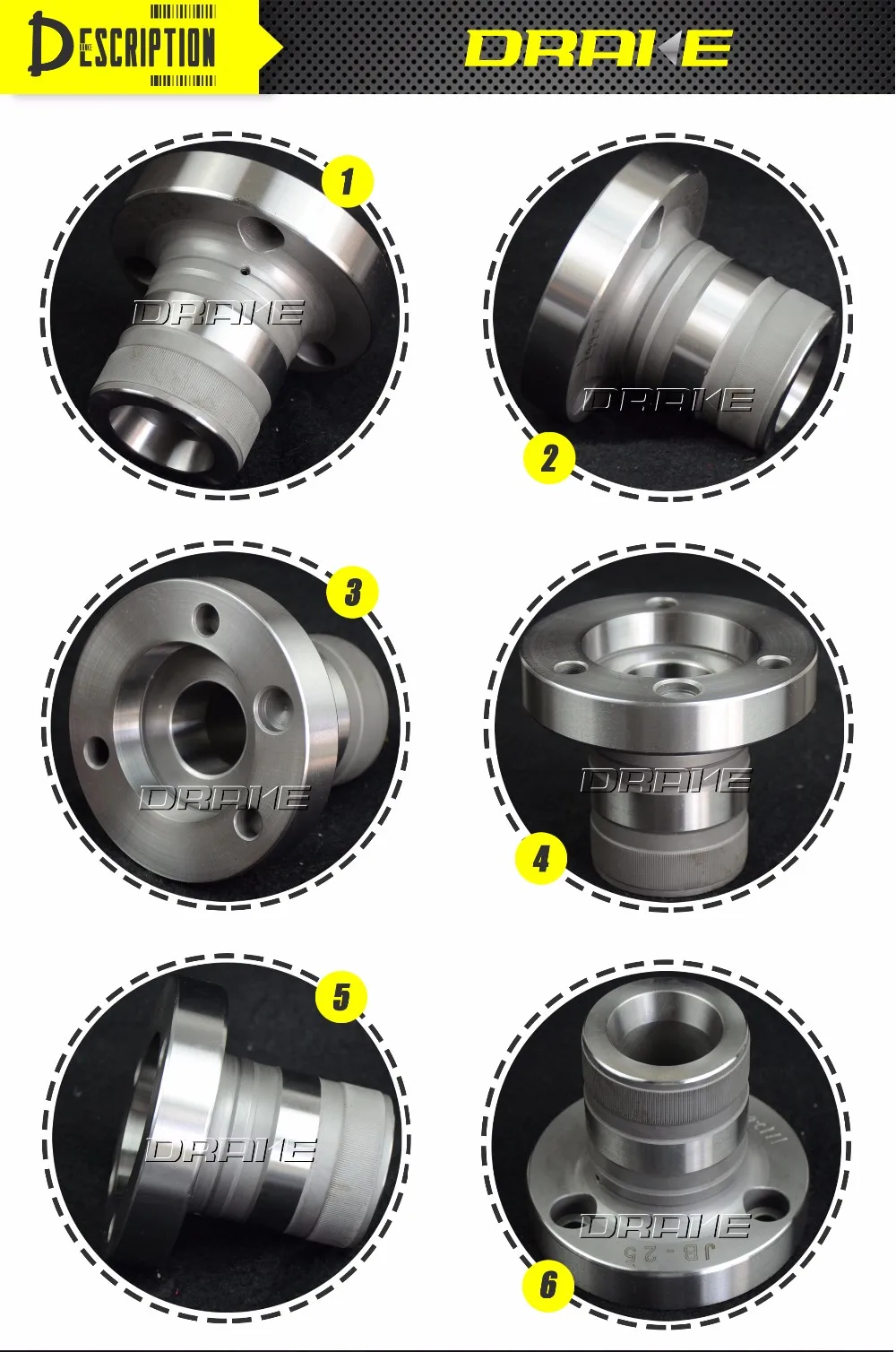 Collet Chuck Nose For Cnc Lathe A5 Spindle Mount Pull Back - Buy Collet ...