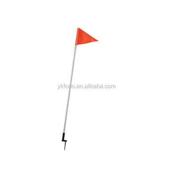 Professional Soccer Corner Triangle Flag With Spring Loaded Spikes ...