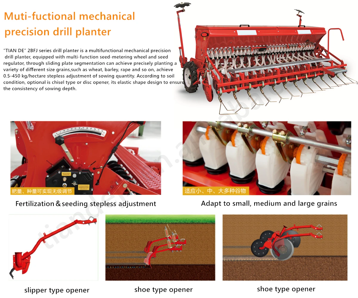Tractor Mounted Precision Grain Wheat Corn Seed Drill Planter For Sale ...