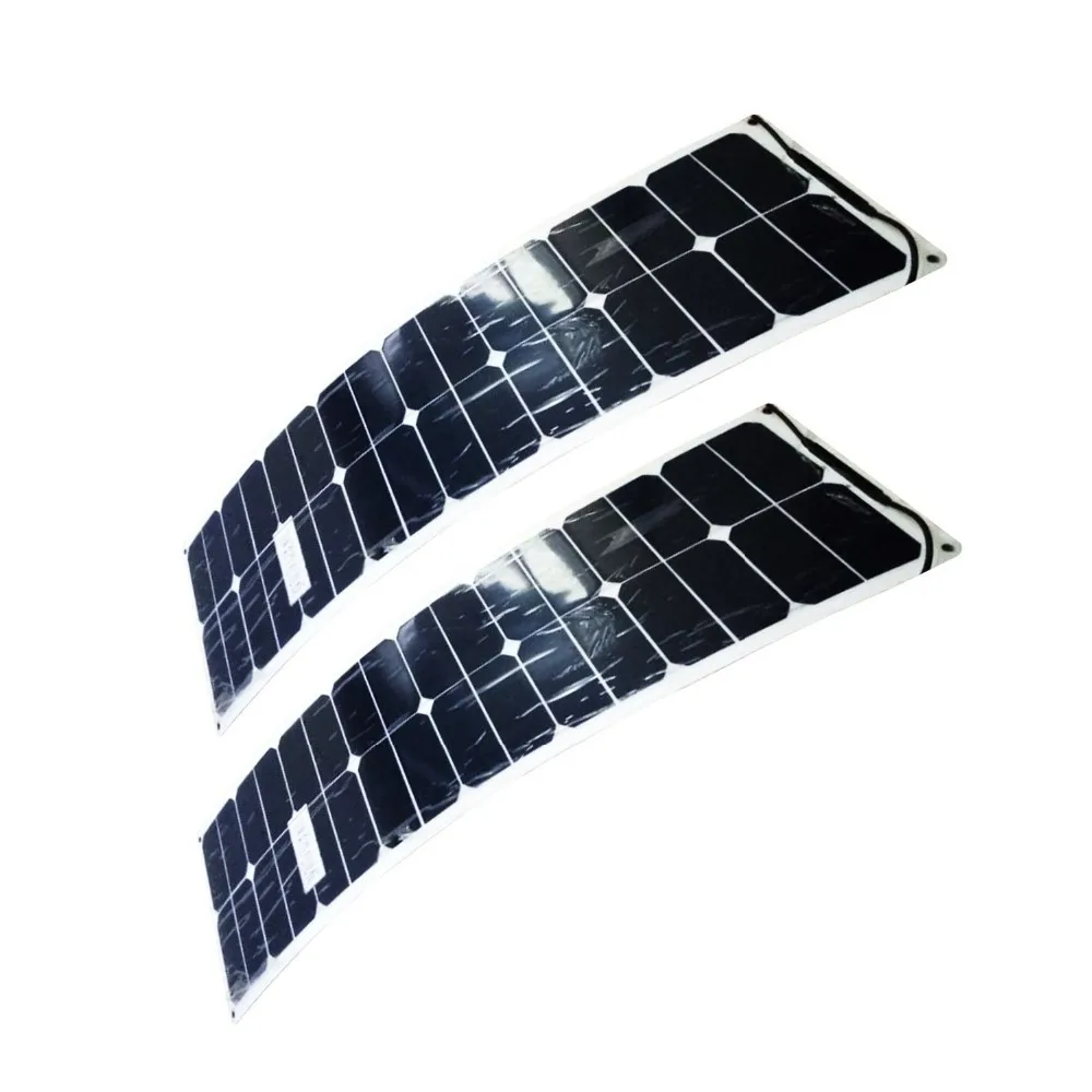 Small Flexible Solar Panels For Camping Boat Caravan Golf Car Rv Kit ...