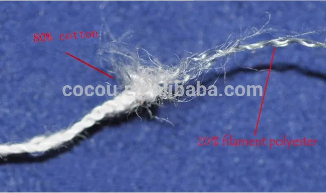 High Strength Polyester Spun Poly Wrap Cotton Core Sewing Thread For ...