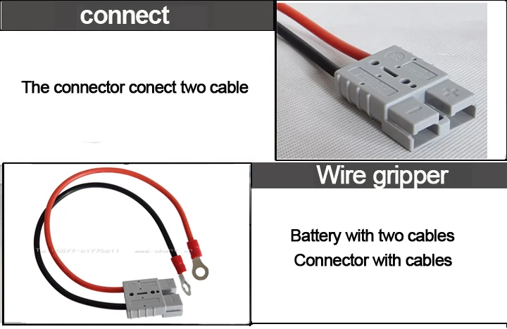 50a Eye Terminal To Connector Lead 8awg 600v Solar Caravan Camping Eye ...
