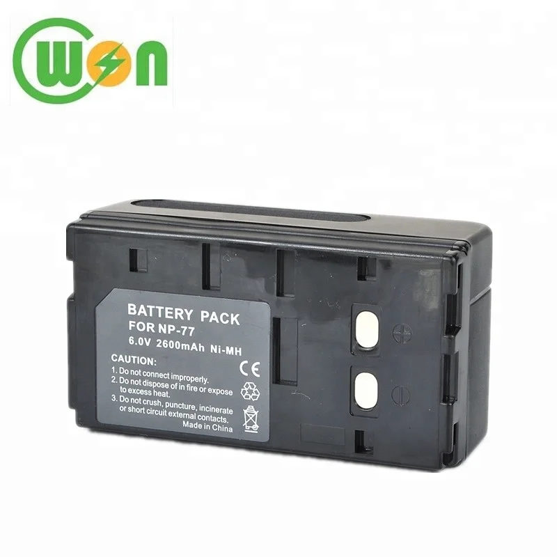 Camera Battery Np-77h 6v 2600mah Niomh Replacement Battery For Sony Np ...