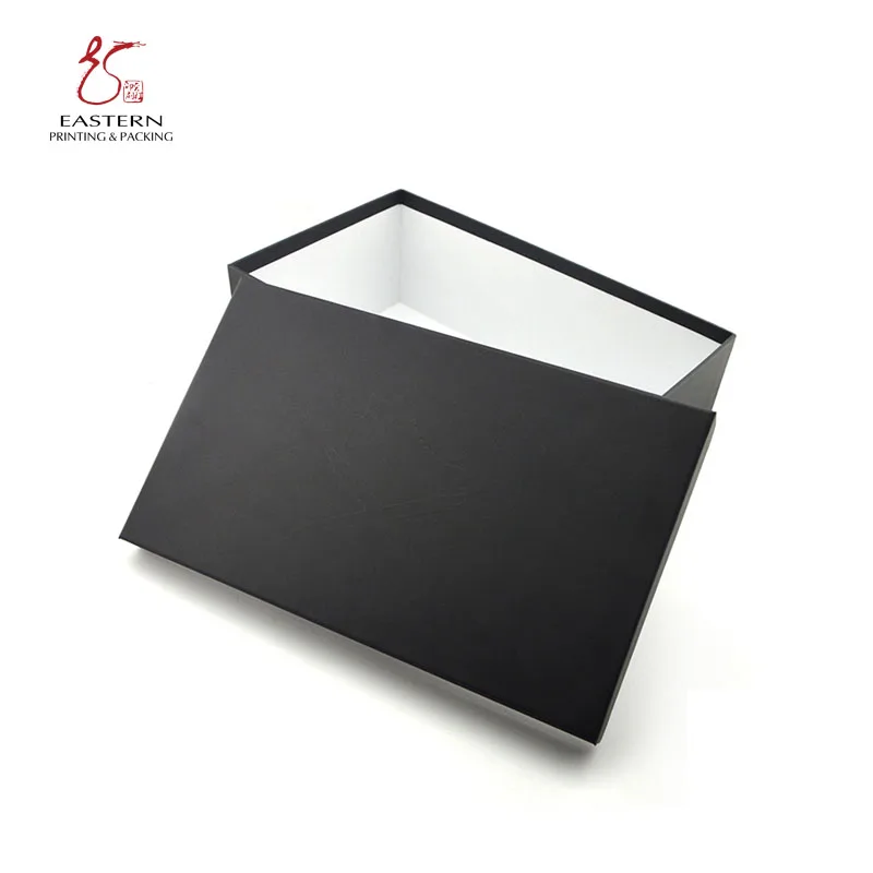 Custom Matte Black Cardboard Shoe Box Packaging - Eastern
