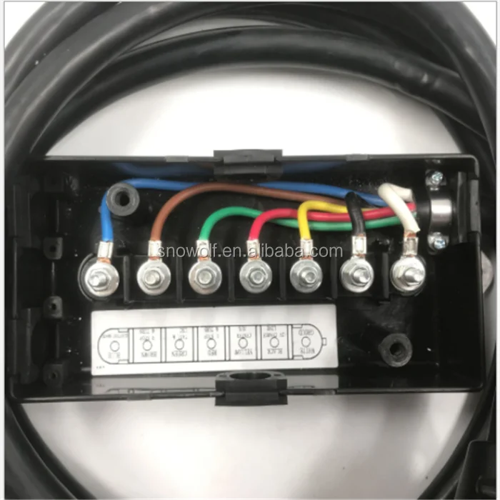 Rv 7 Way Trailer Plug Wire Connector Weatherproof Inline Trailer Cord ...