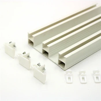 Three Rails High Quality Plastic Pvc Sliding Curtain Track Curtain ...