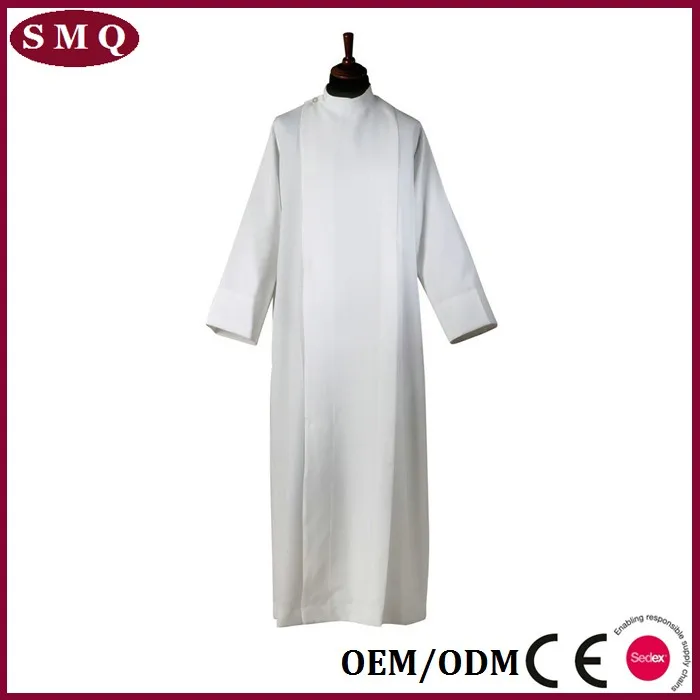 Pulpit(clergy) Robe White Surplice Cassock With Cincture - Buy Cassock ...