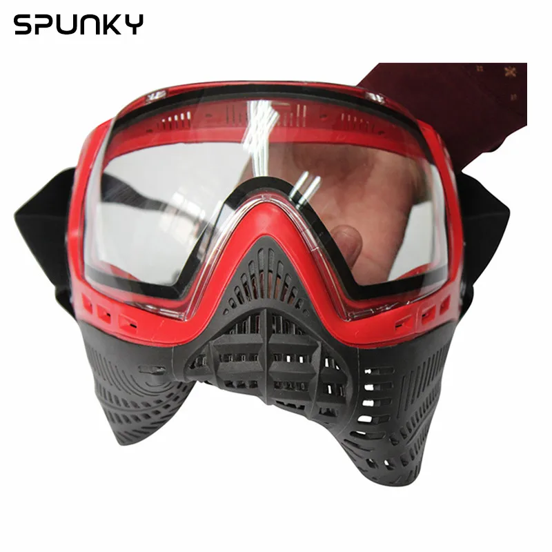 Spunky Paintball Mask - Double Rubber Material & Anti Fog