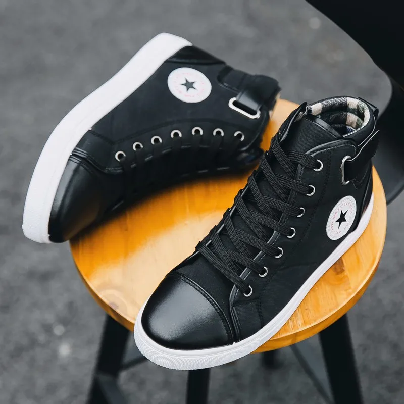 Reliable Supplier Brand Denim Fabric Walking Shoes Trend Retro High-top ...