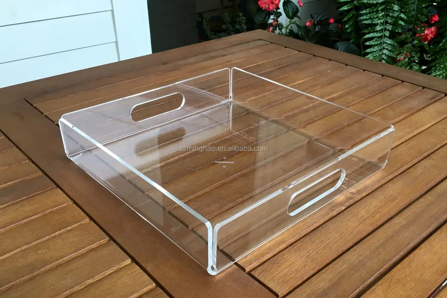 Custom Clear Acrylic Food Tray Display Lucite Serving Display Tray ...