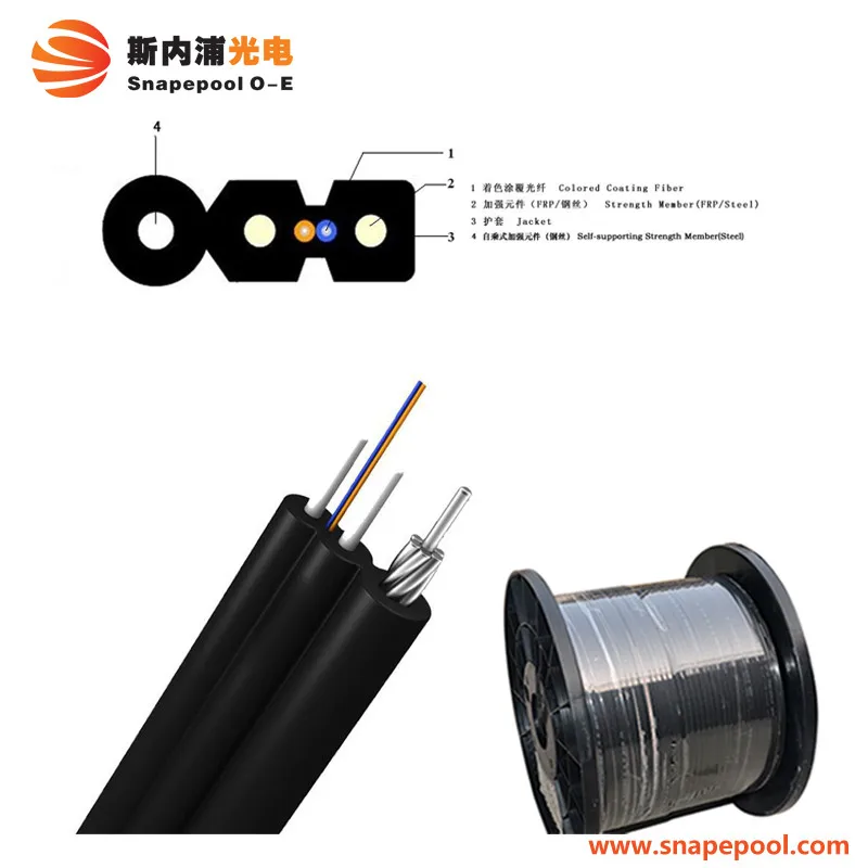 Outdoor Overhead Wire - Figure 8 FTTH Drop Cable
