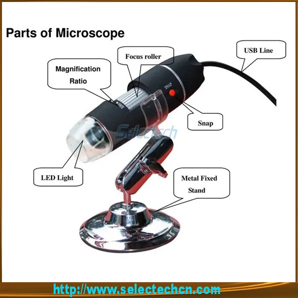 High Quality USB Digital Microscope - 1600X Magnification