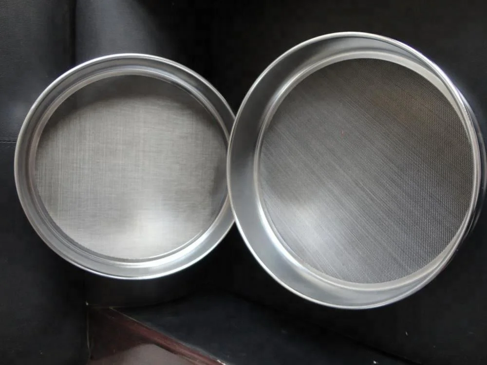 Tamices de metal estándar con orificios circulares para laboratorio