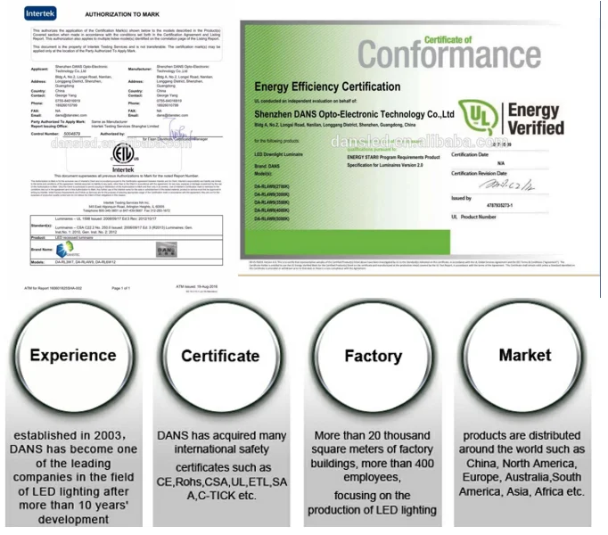 Etl Ce Intertek Standard Led Recessed Lighting 4 Inch 6 Inch 9w 12w ...