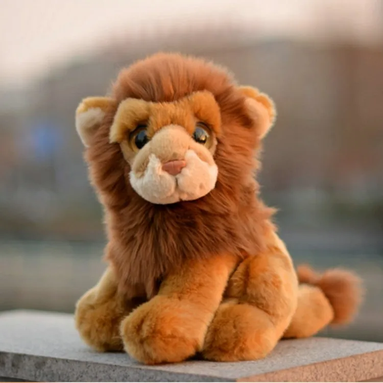 Cuddly Soft Standing Lion Stuffed Animals Brown Lion Plush Toys On Sale ...