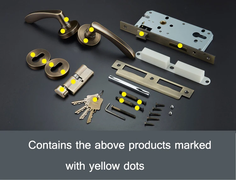 Silent Indoor Round Door Lock Modern Bathroom Double Open Mother ...