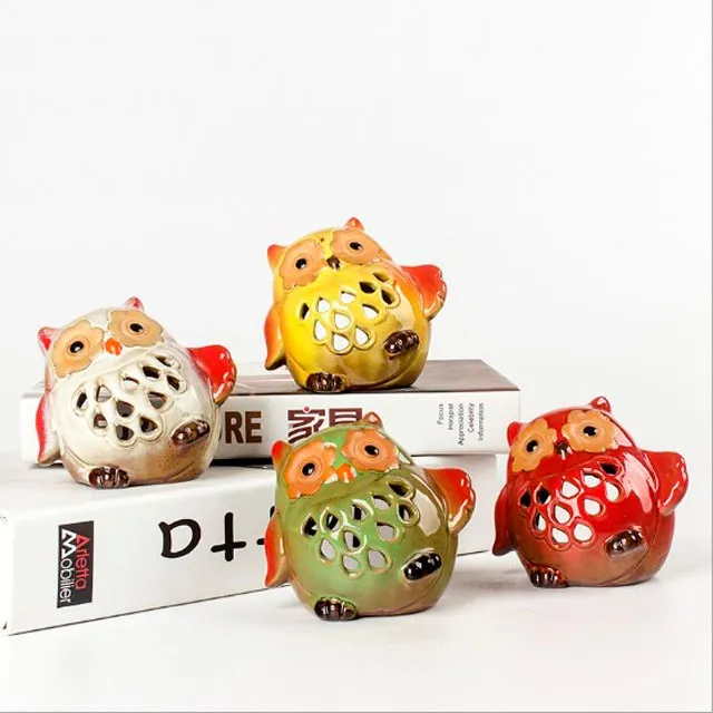 Ceramic Owl Oil Burner Product Name Oil Burner Antique Incense Burners ...
