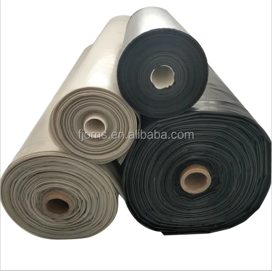 4m X 50m 200um Black Polyethylene Builders Film for Construction