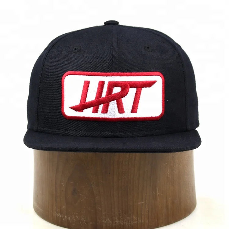 Customized Sticker Fitted Hat Flat Embroidery Snapback Cap Hat - Buy ...