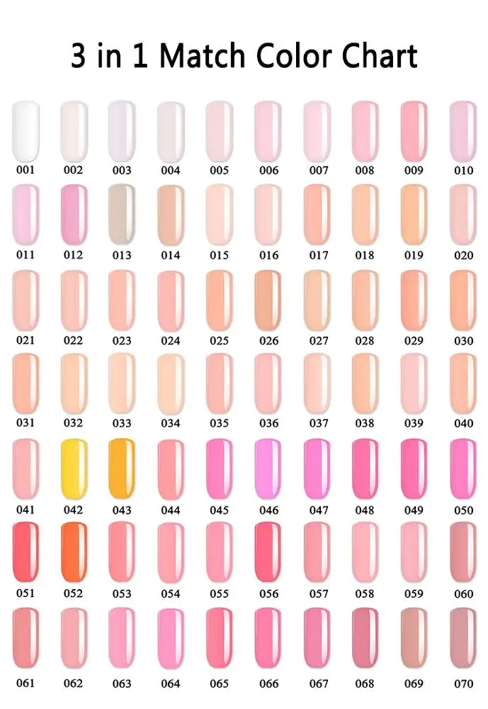 3 In 1 Dipping Powder Nails System Perfect Match Gel Polish And Nail ...