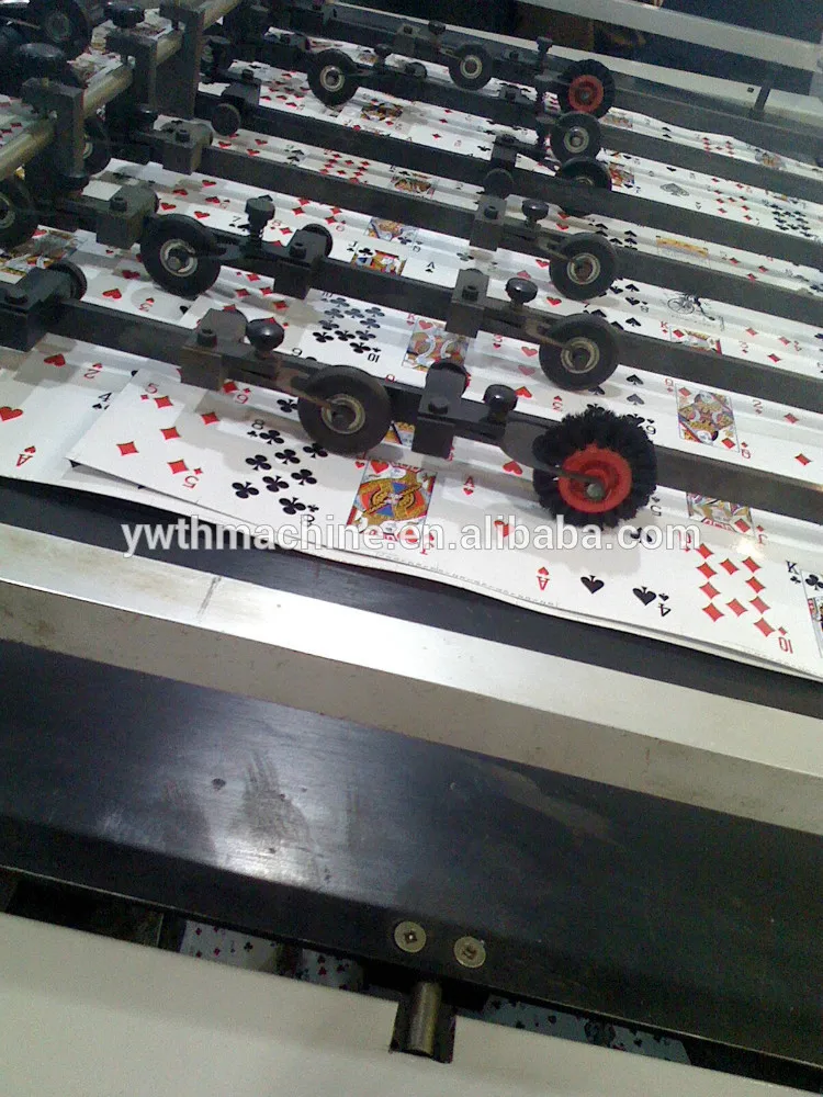 Automatic Playing Cards Guillotine Collating Machine With Corner ...