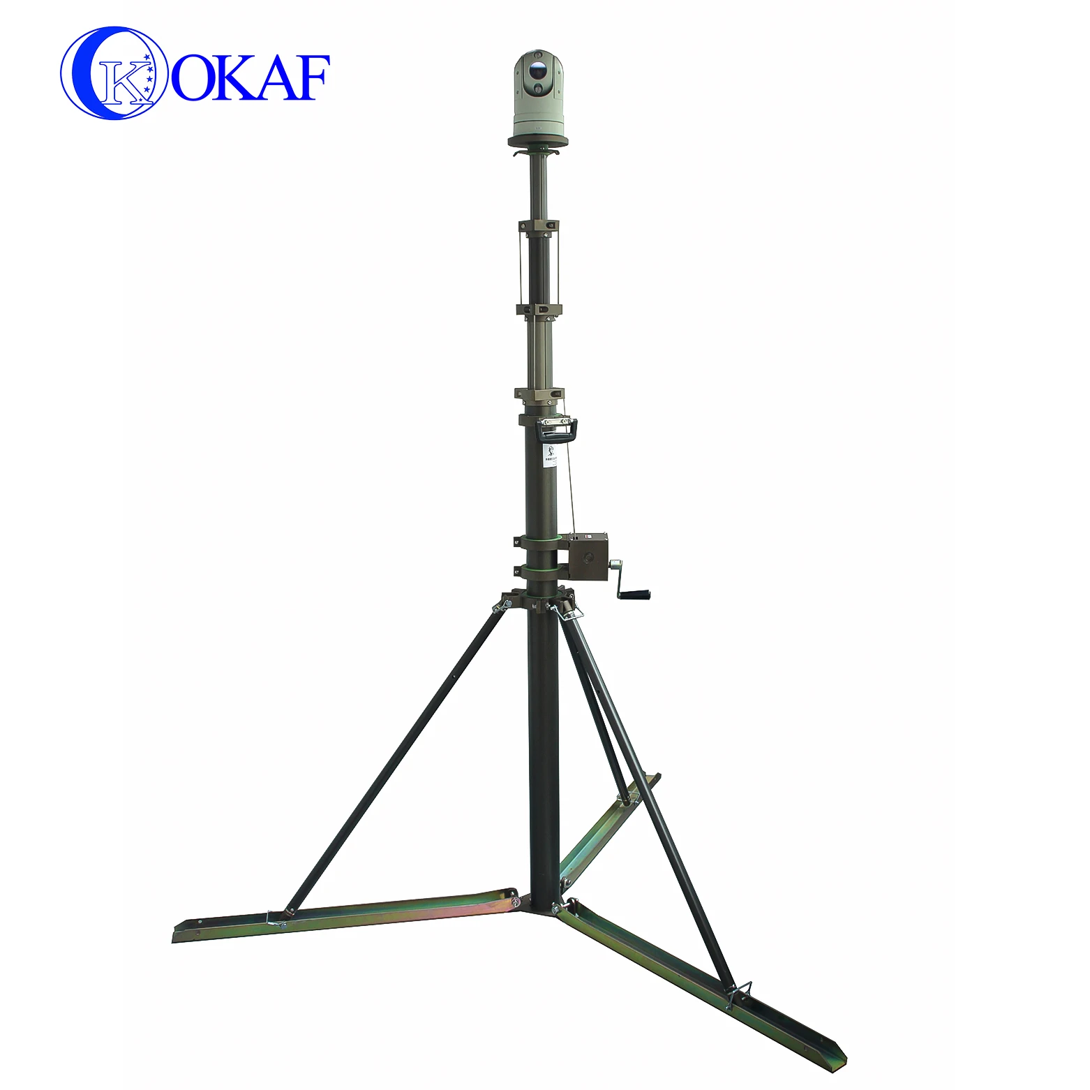 Manual Telescopic Mast for Vehicle-Mounted CCTV Camera, Aluminum Alloy ...