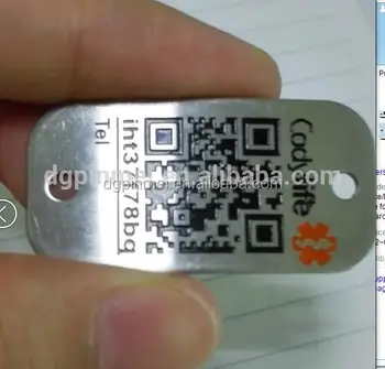 Unique And Different Black Qr Code Stainless Steel Metal Plate - Buy ...
