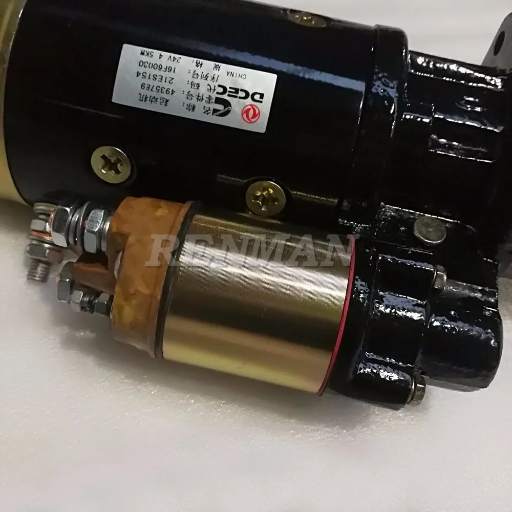Cummins 6bt Starter 24v 4.5kw Starter Assembly 4935789 - Buy Starter ...