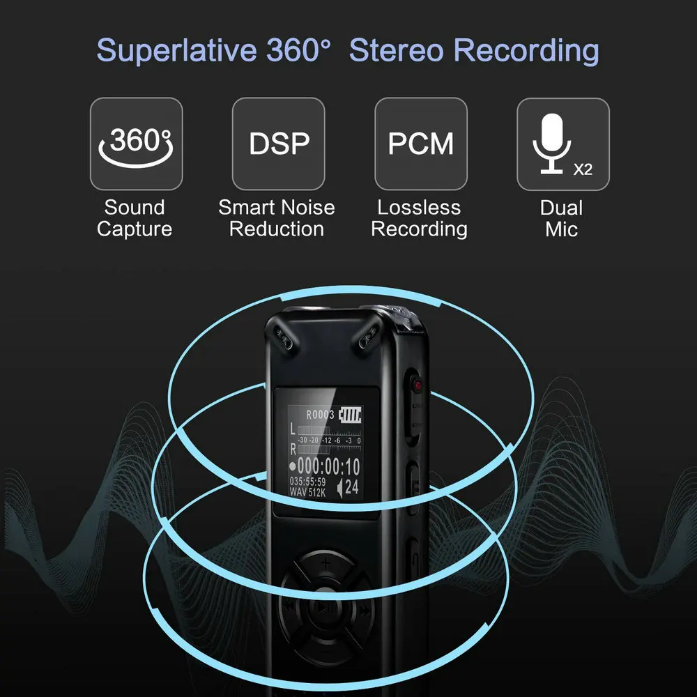 V91 New Arrival 8g 16gb Mini Digital Voice Activated Mic Recorder With ...