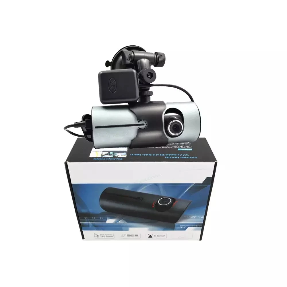 R300 Dash Cam 2.7" Dual Lens X3000 Dvr Car Camera With Gps / Car Black ...