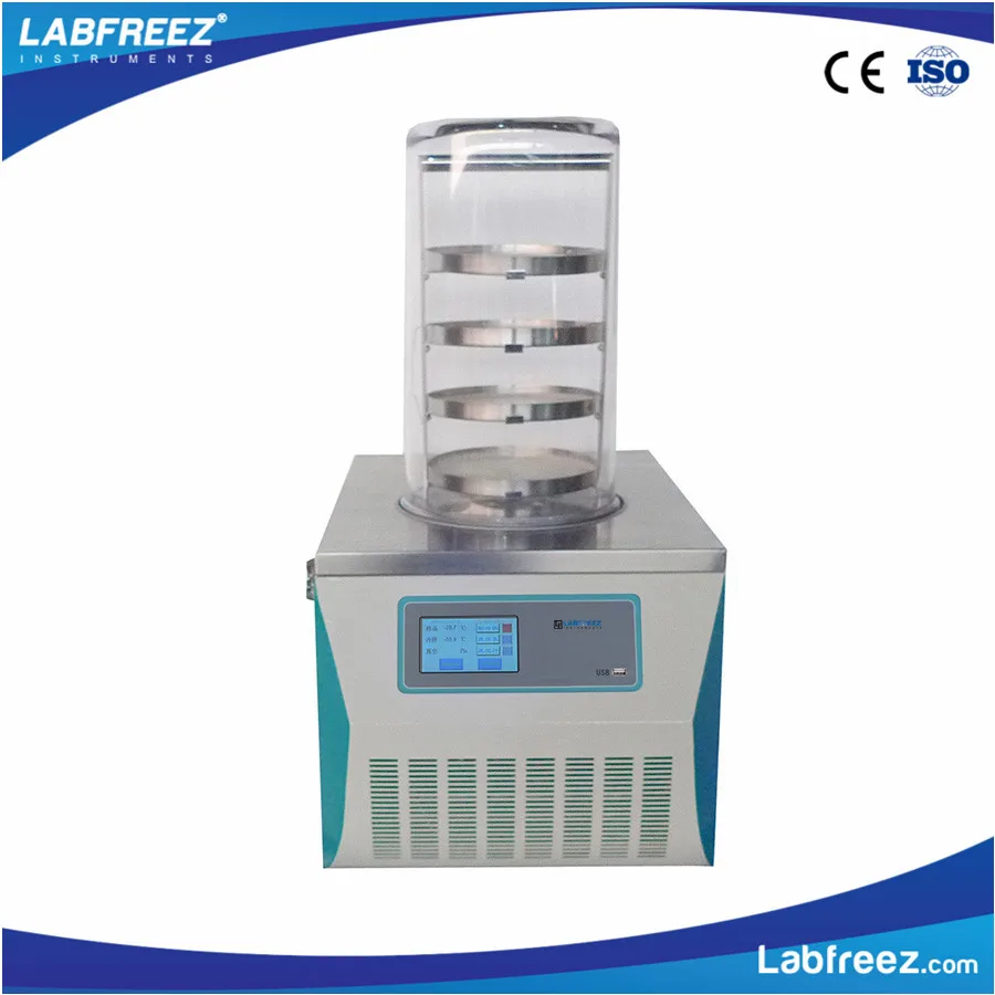 Benchtop Small Laboratory Freeze Dryer Machine For Vaccine Food Fruit ...