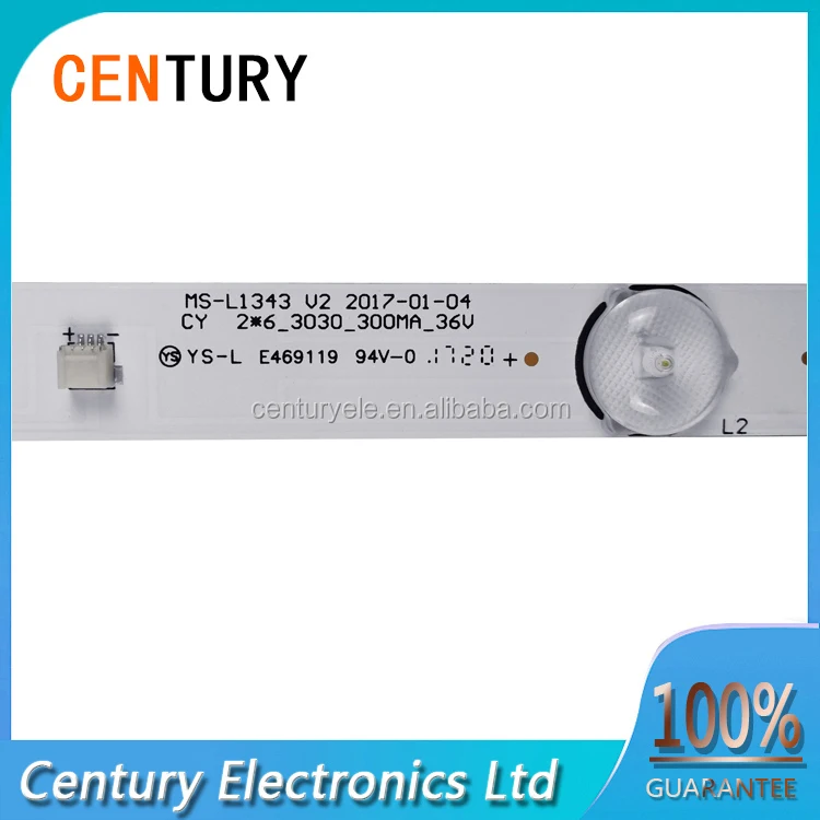LED Backlight Strip MS-L1343 for 32" TV - White SMD2835, 1-Year ...